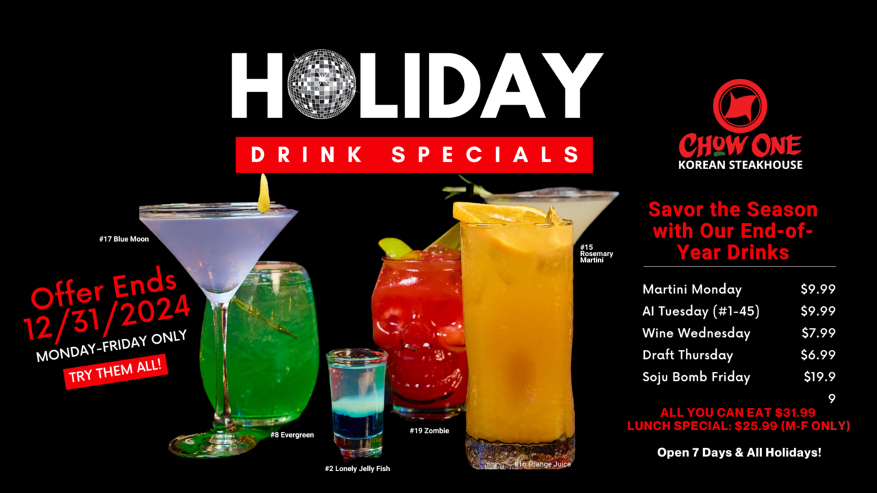 CHOW DRINKS | Chow One Korean Steakhouse